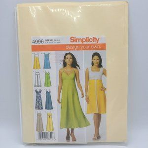 Simplicity | Dresses | Simplicity Sewing Pattern 4996 Summer Dress 6 8 ...